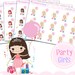 134 Party Girls Cute Girl Stickers - Etsy
