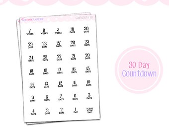 30 Day Countdown | Etsy
