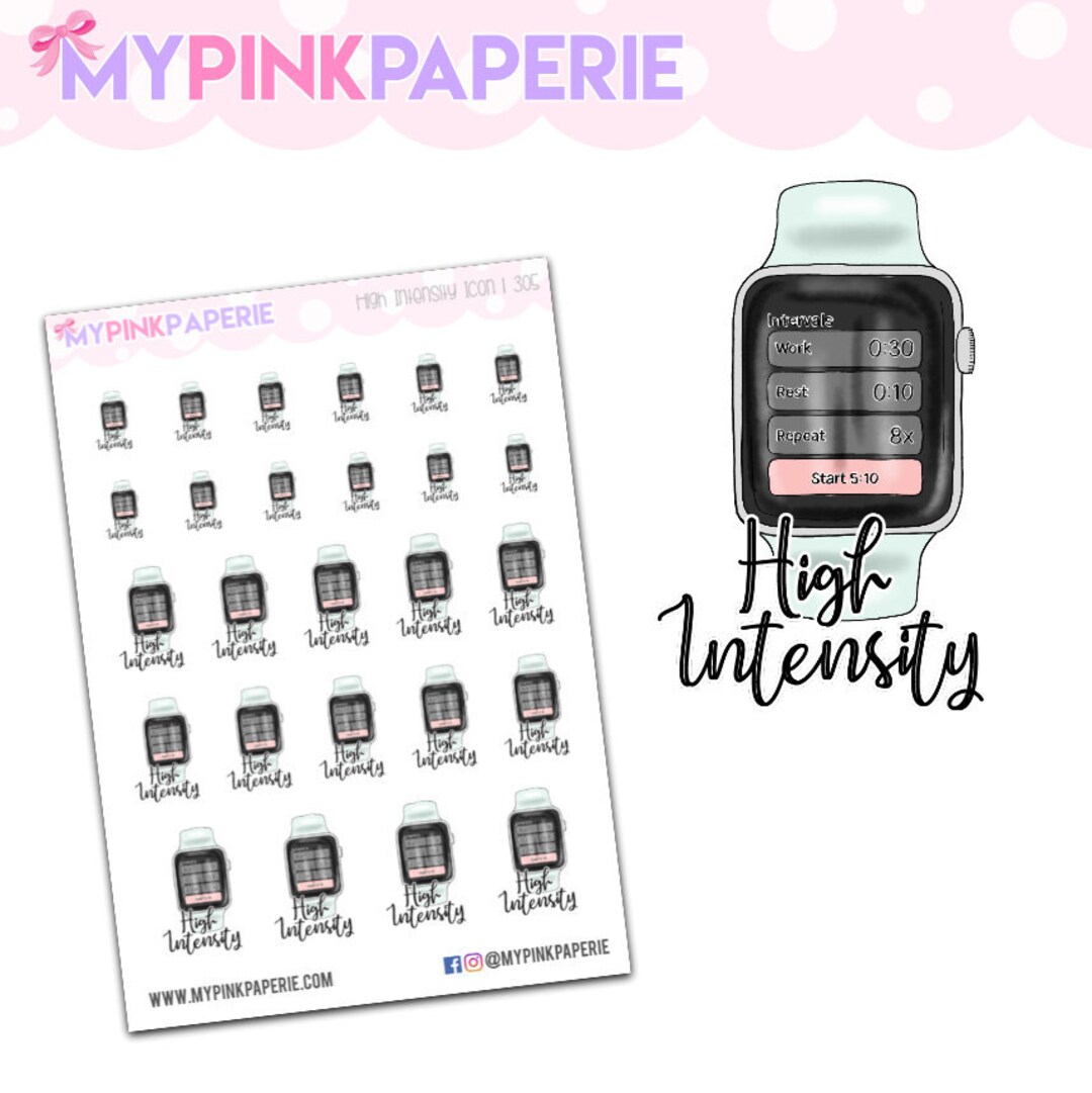 306 High Intensity Icons Fitness Icons Collection - Etsy