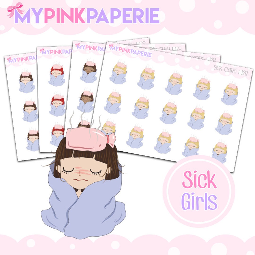 128 | Sick Girls | Cute Girl Stickers - Etsy