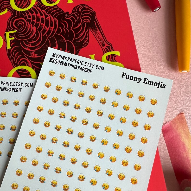 Emoji Stickers for Annotating Books - Etsy