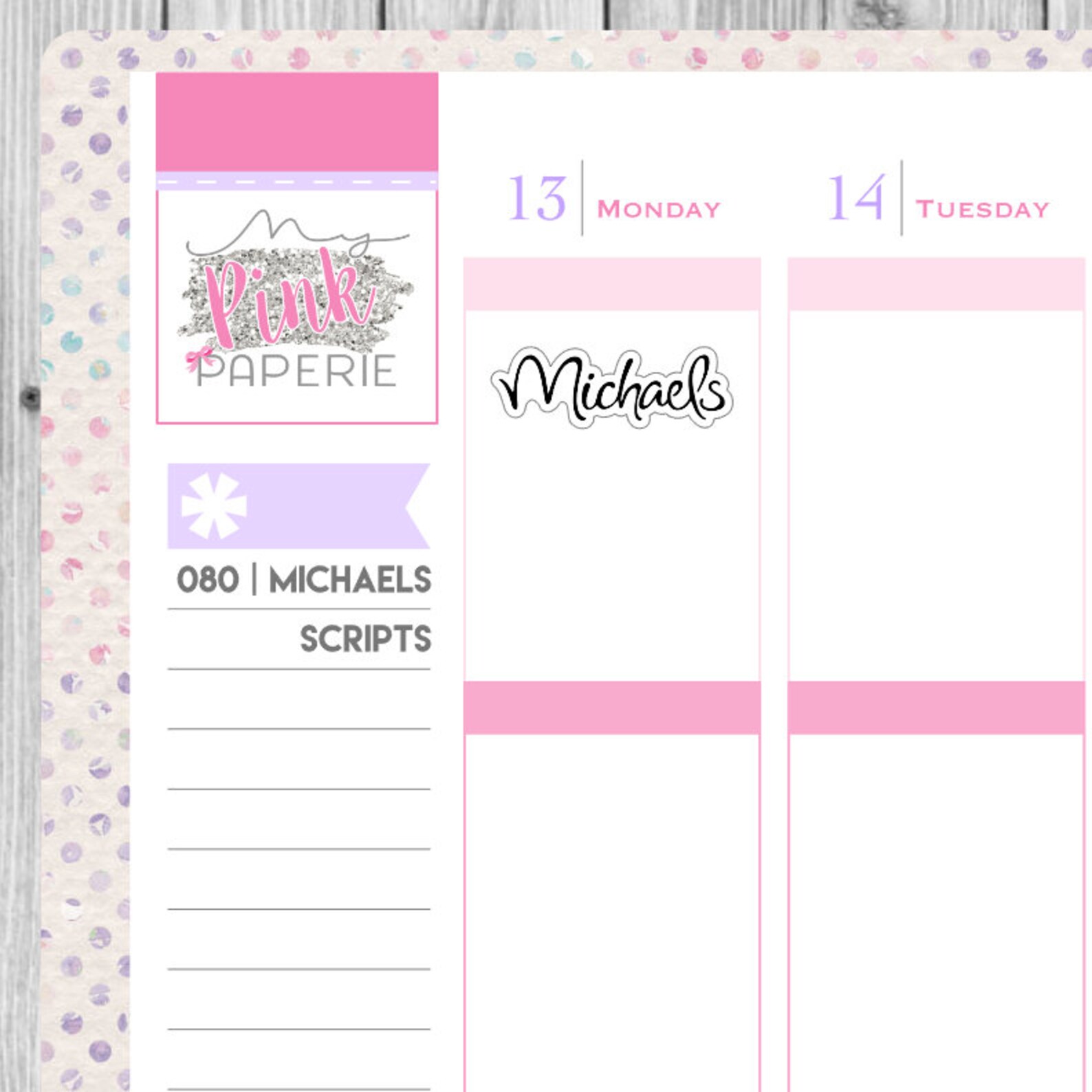 080 michaels Script Stickers | Etsy