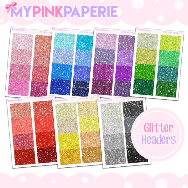 Glitter Headers - Etsy
