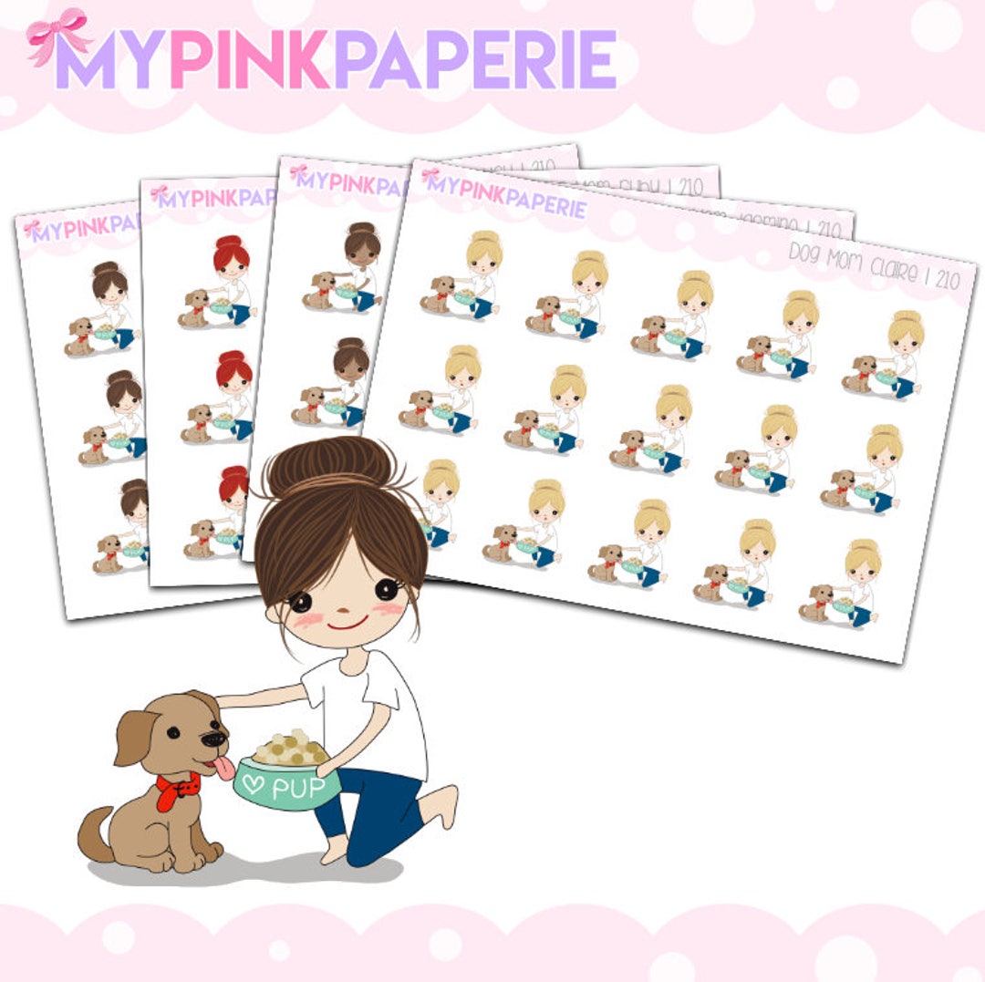 210 Dog Mom Girls Cute Girl Stickers - Etsy