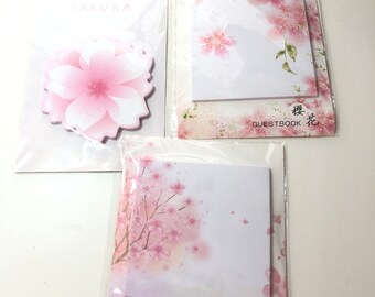 Cherry Blossom Sticky Notes - Etsy