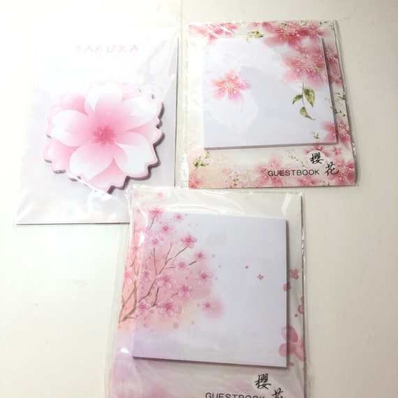 Sakura Cherry Blossom Sticky Notes | Etsy