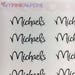 080 michaels Script Stickers - Etsy