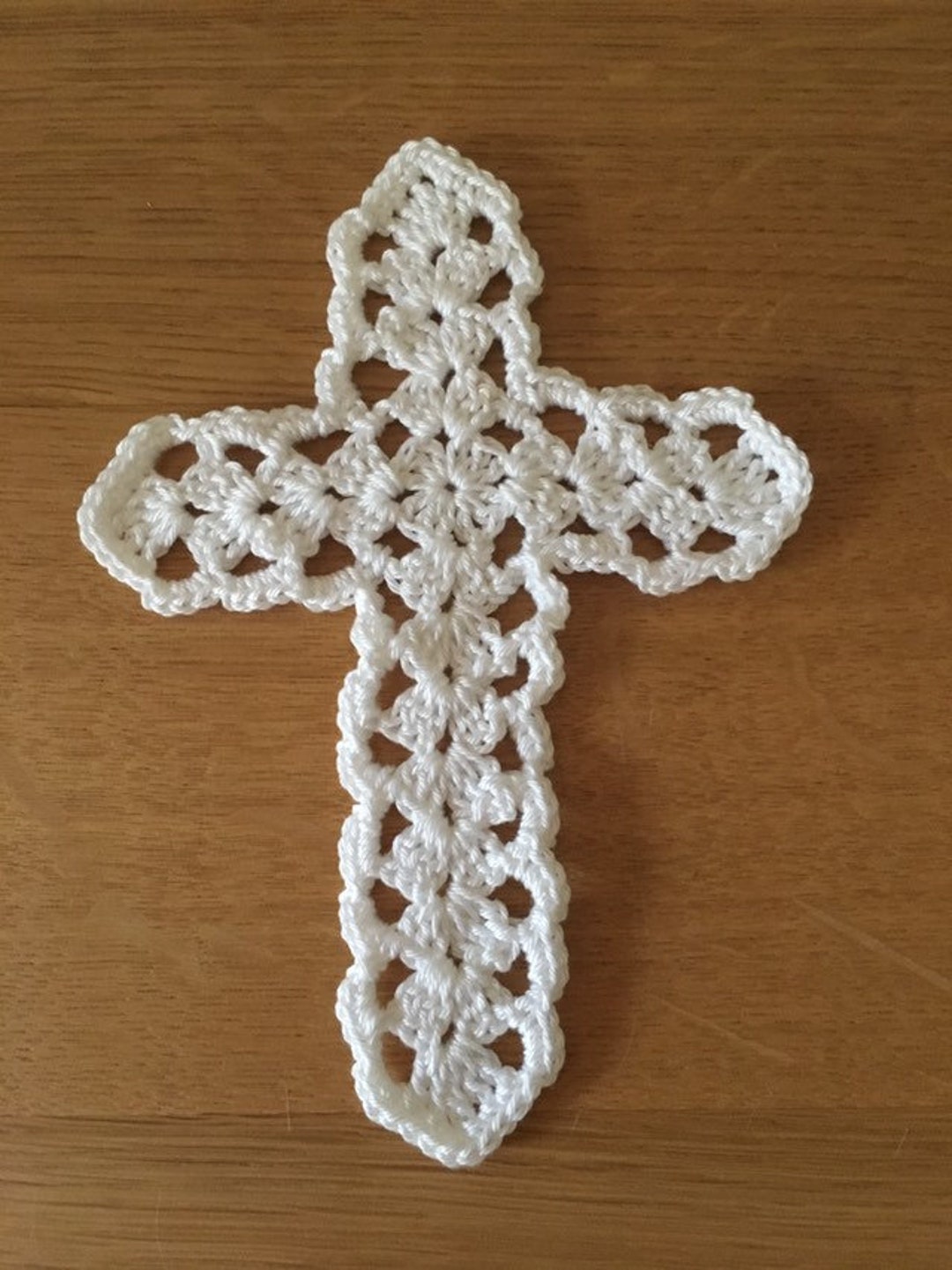 Lacy Crochet Cross Bookmark, Keepsake - Etsy
