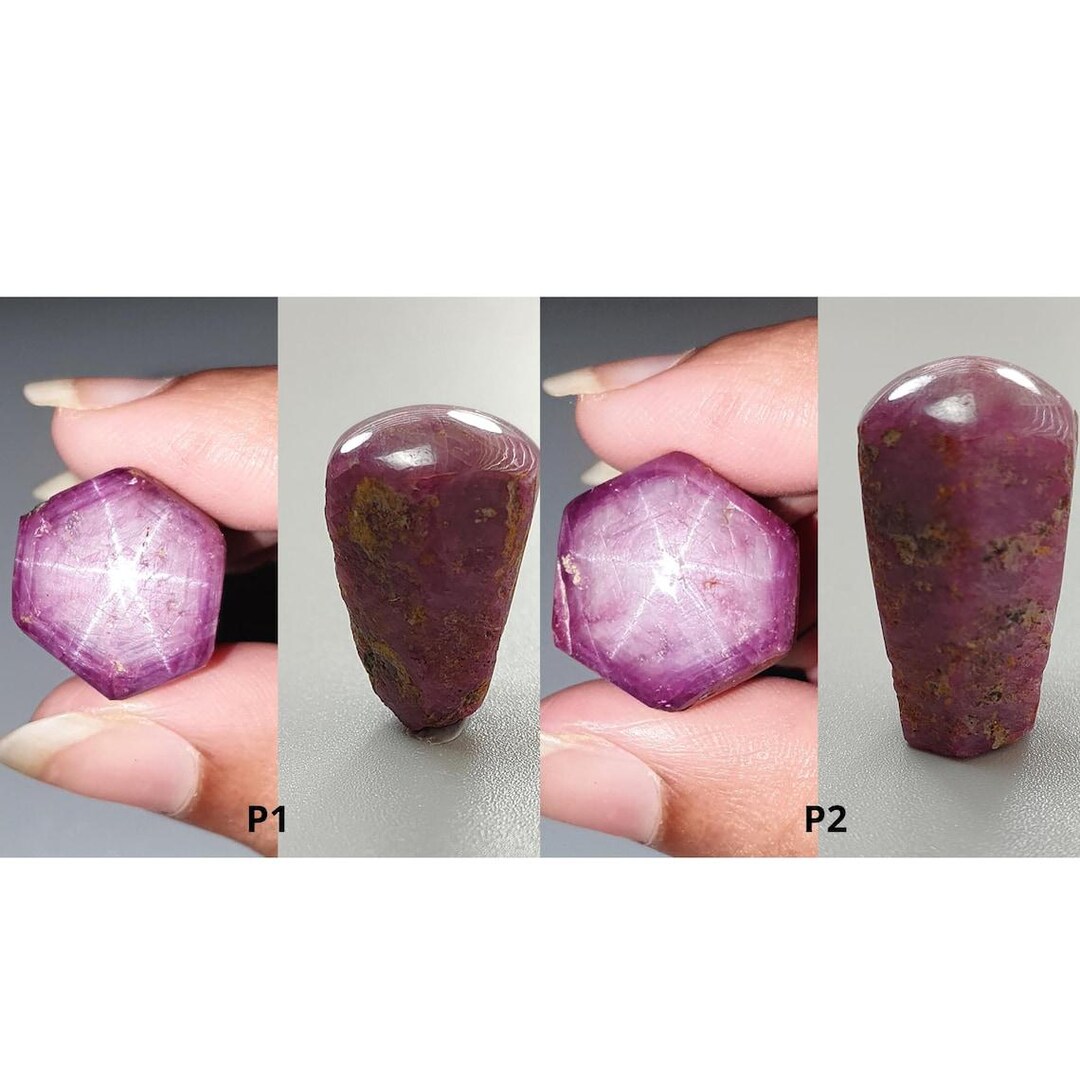 Star Ruby Crystal Wand Specimen : 67.40cts 102.30cts Natural Untreated ...