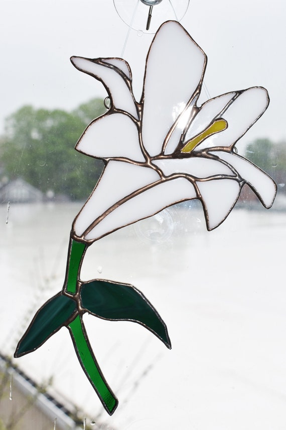 Easter Lily Stained Glass