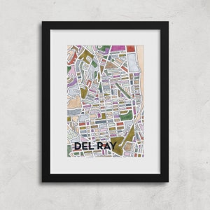 Del Ray Neighborhood Map Art Print - Etsy