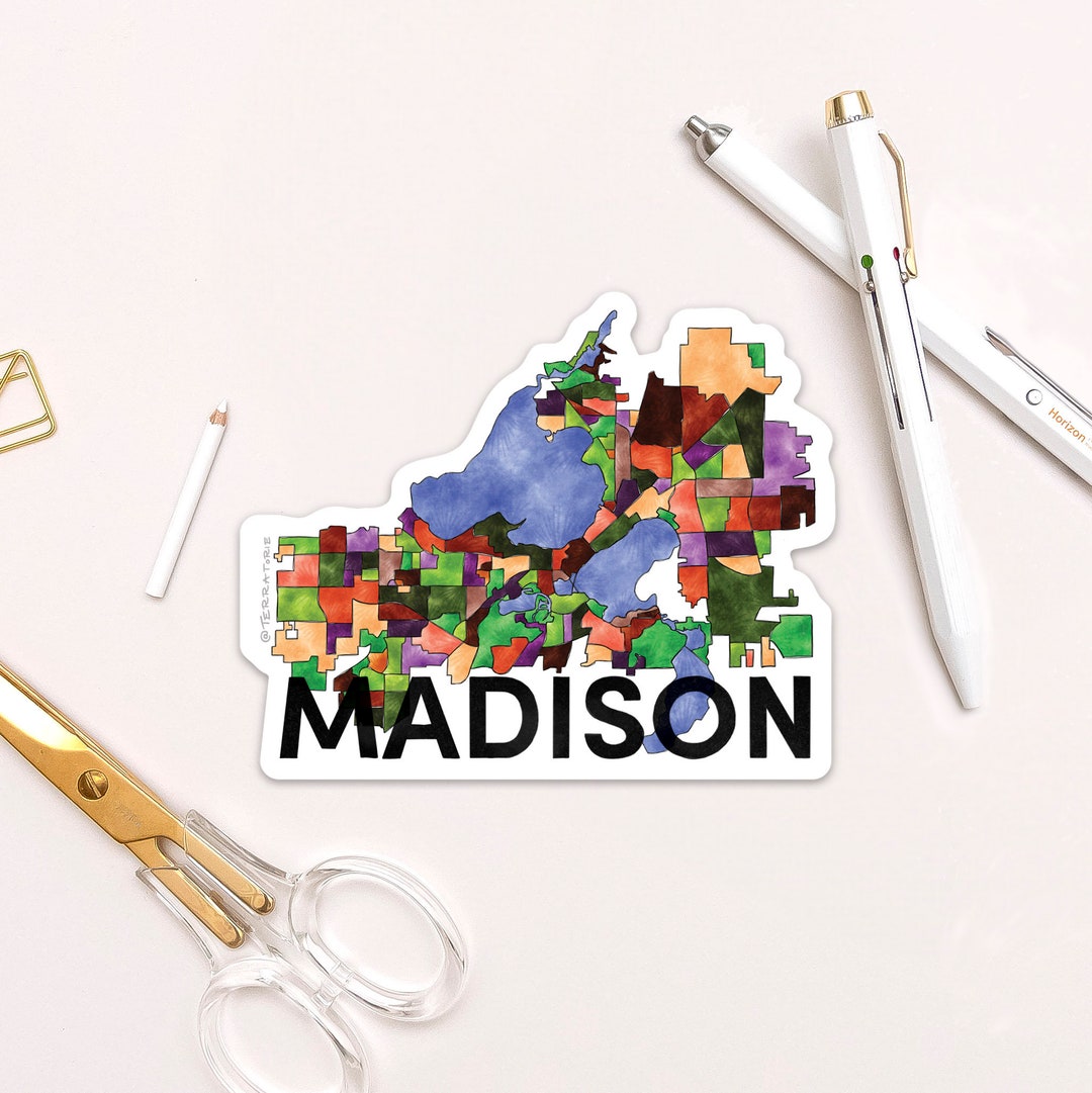Madison Neighborhoods Sticker - Etsy