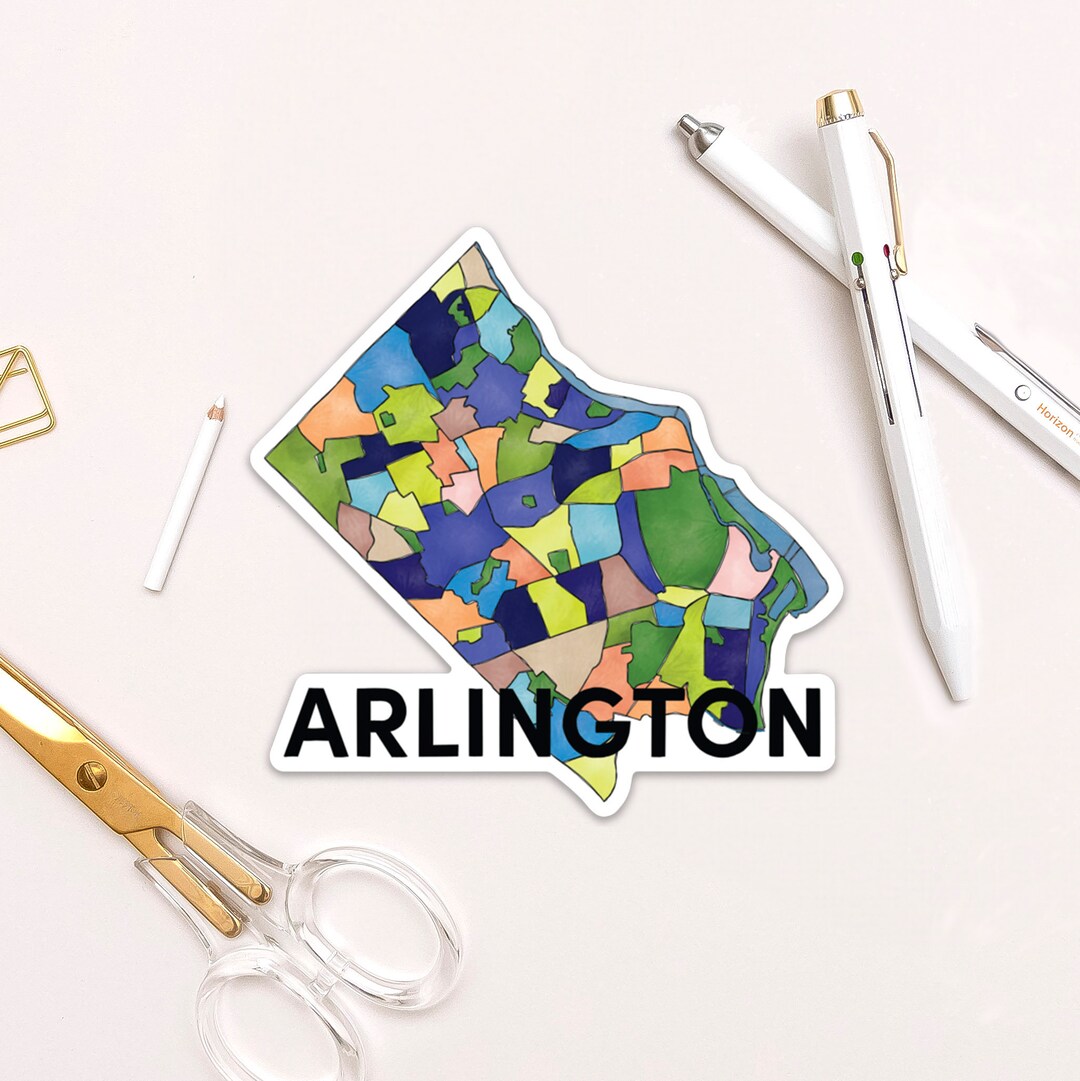 Arlington Neighborhoods Sticker - Etsy