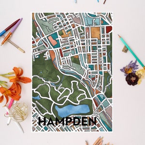 Hampden (baltimore) Neighborhood Map Art Print - Etsy