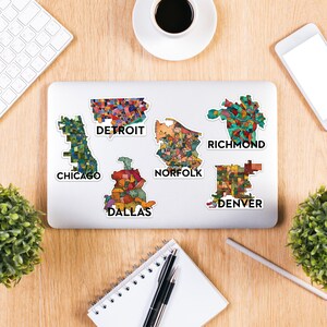 Manhattan Neighborhoods Sticker - Etsy