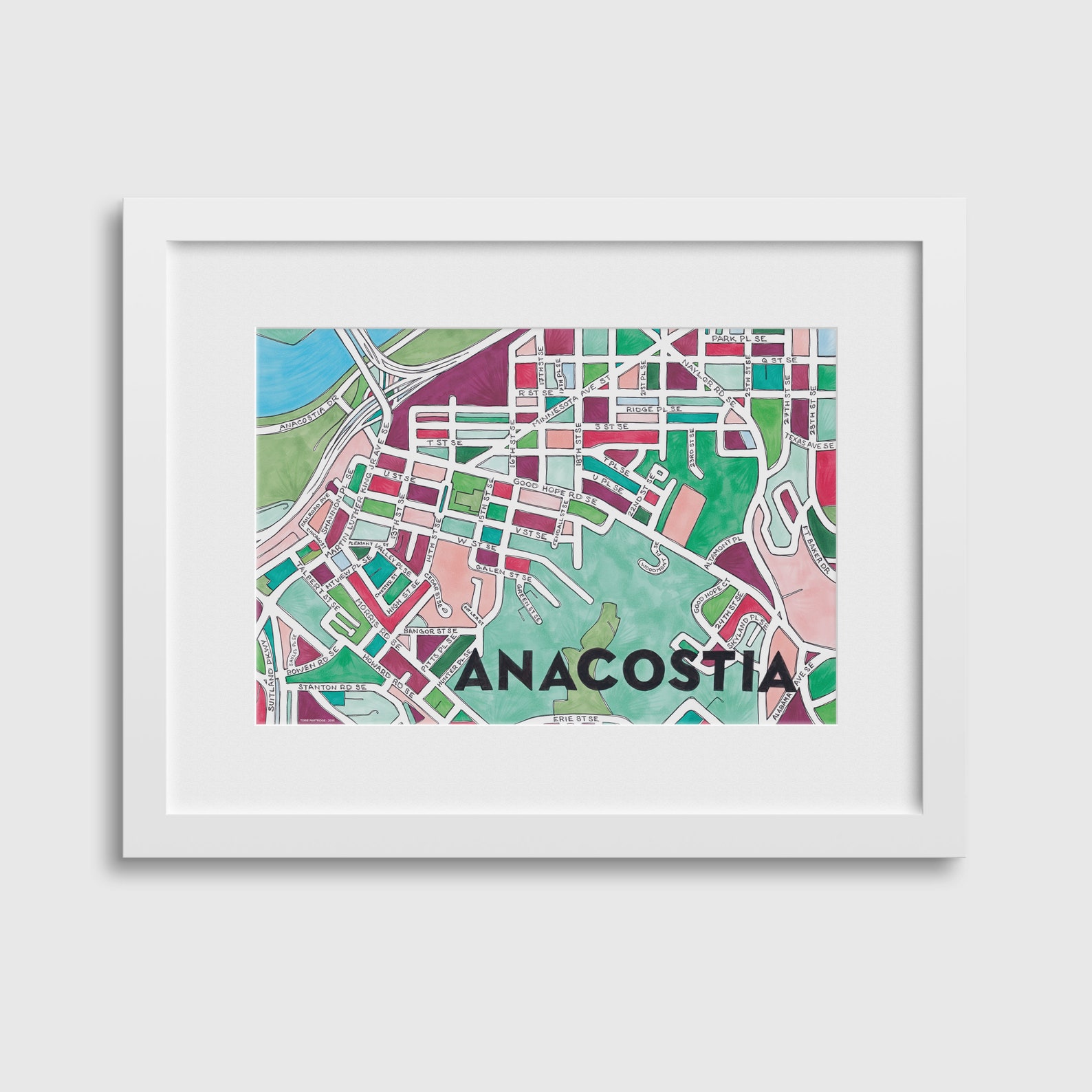 Anacostia Neighborhood Map Art Print - Etsy