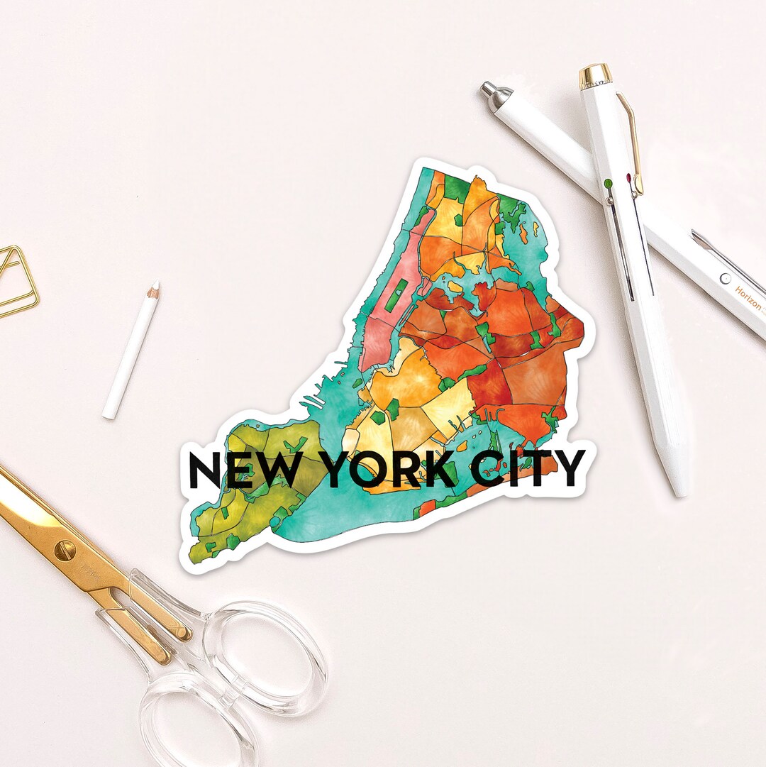 New York City Neighborhoods Sticker - Etsy