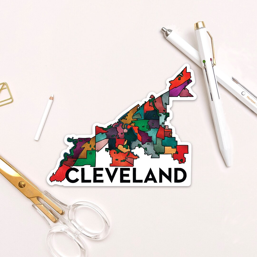 Cleveland Neighborhoods Sticker - Etsy
