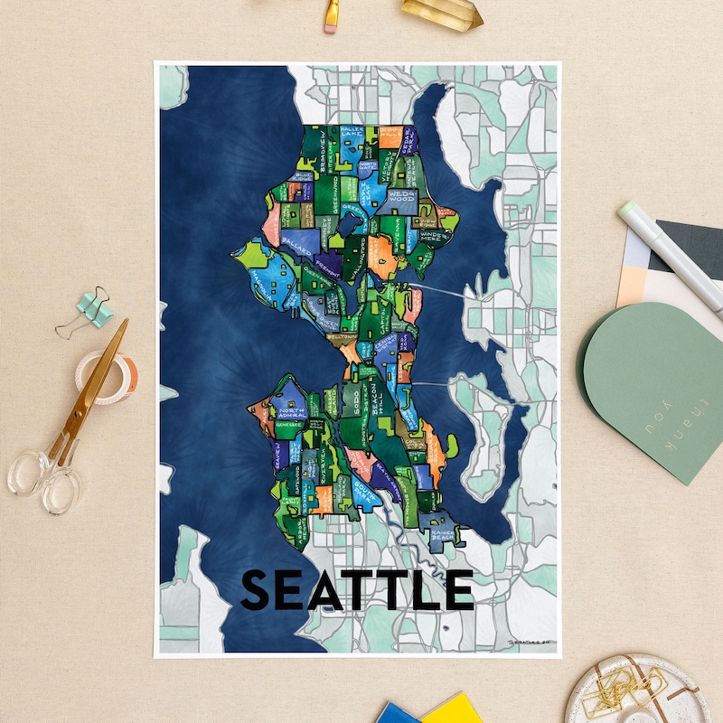 Seattle Wall Art - Etsy