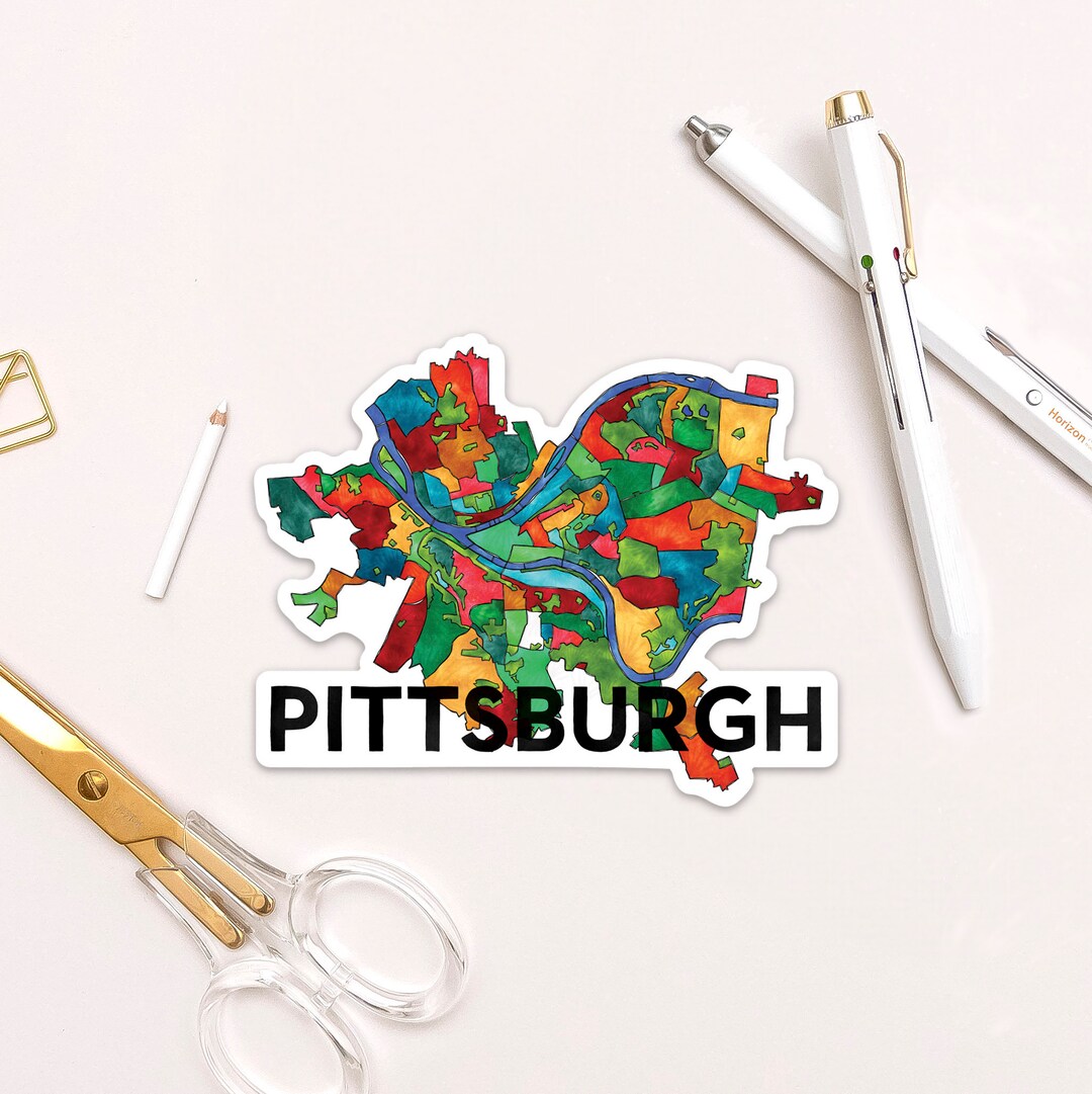 Pittsburgh Neighborhoods Sticker - Etsy