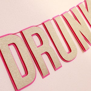 DRUNK IN LOVE Heart Banner for Bachelorette Party, Wedding, Girls Night ...
