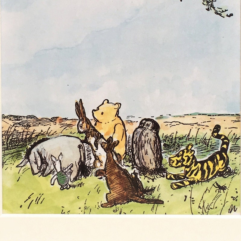 Winnie the Pooh Vintage Print - Etsy
