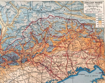 1919 World Map - Etsy