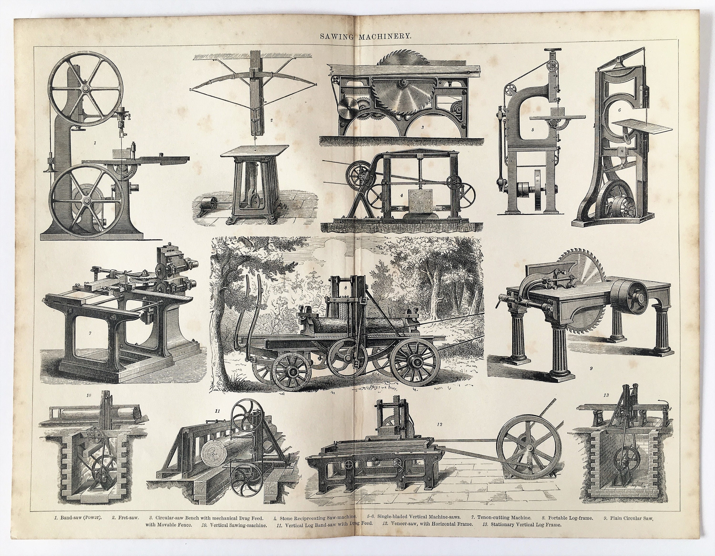 Band Saw Machine Drawing