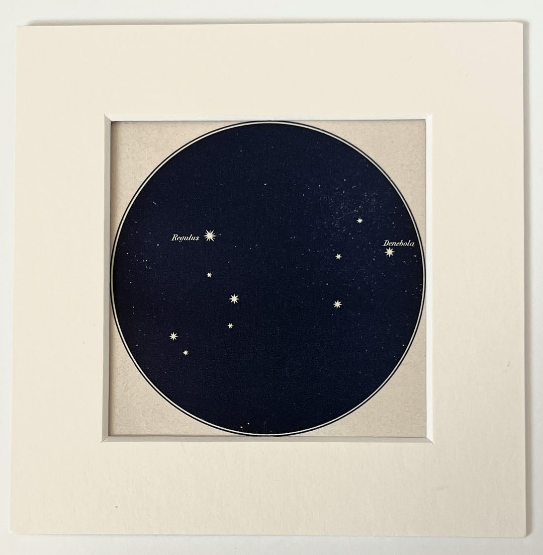 8 1920s Star Charts, Constellations, Antique Mounted Astronomy Print ...