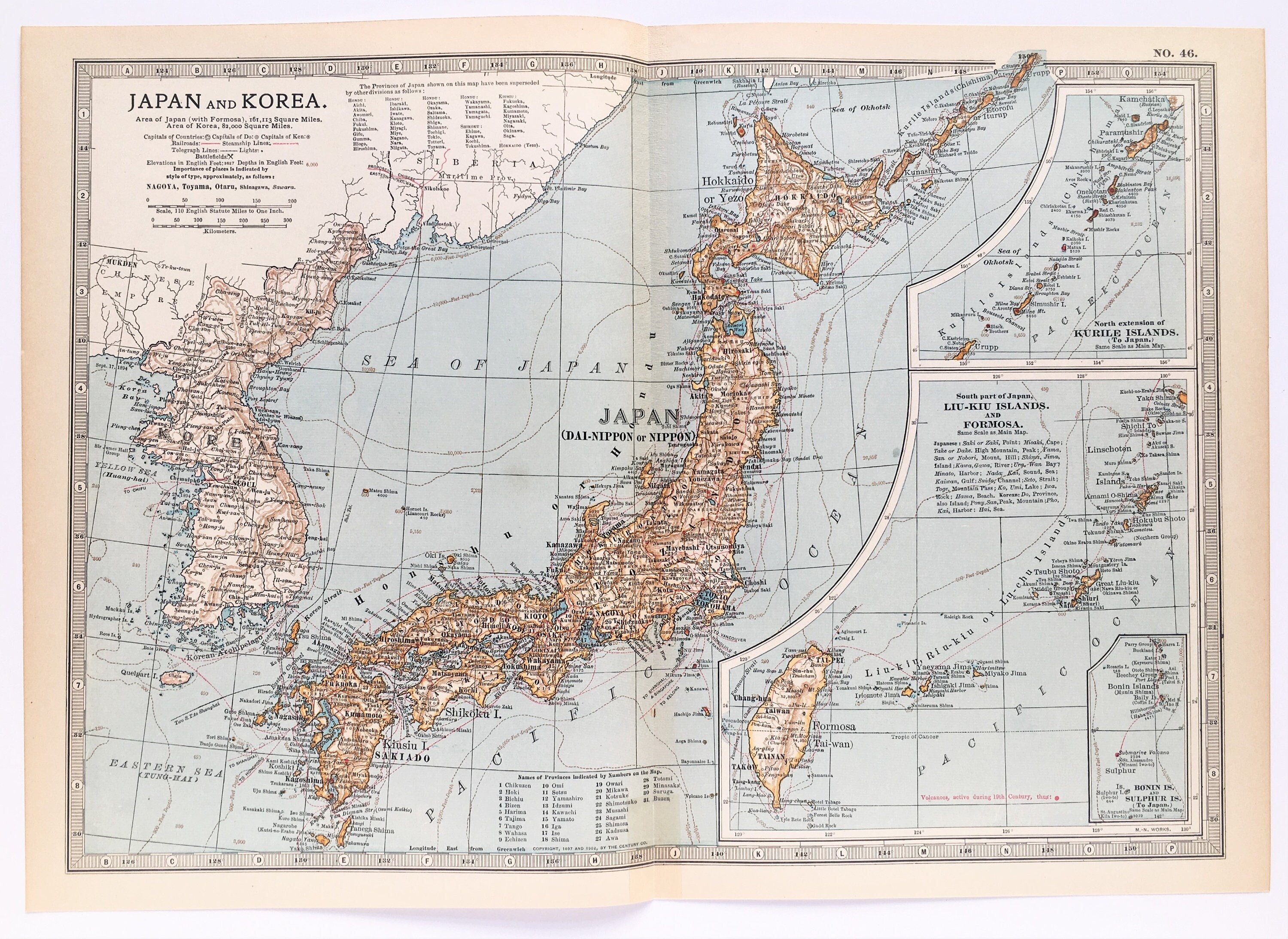 Map Of Japan And Korea