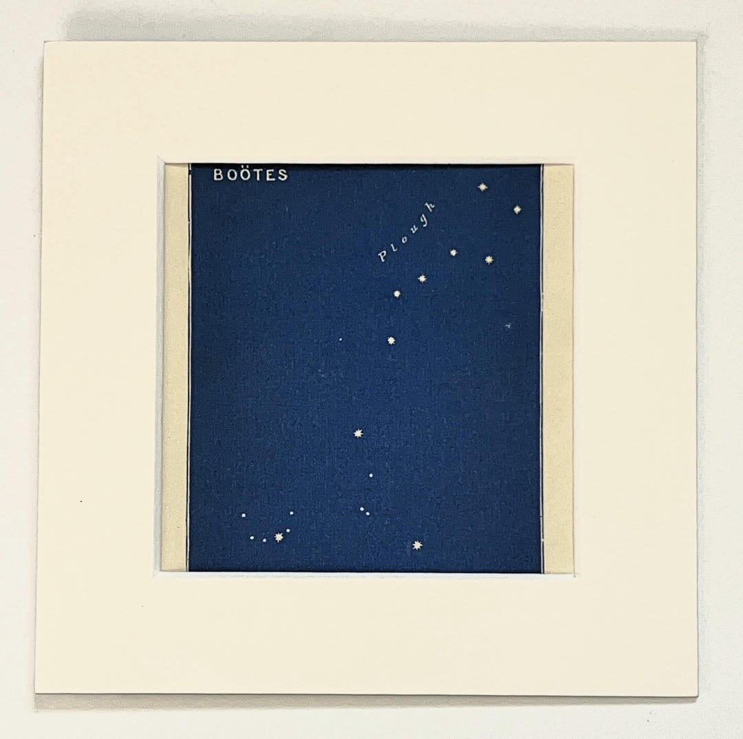BOOTES the HERDSMAN Constellation C. 1880 Antique Mounted Astronomy ...