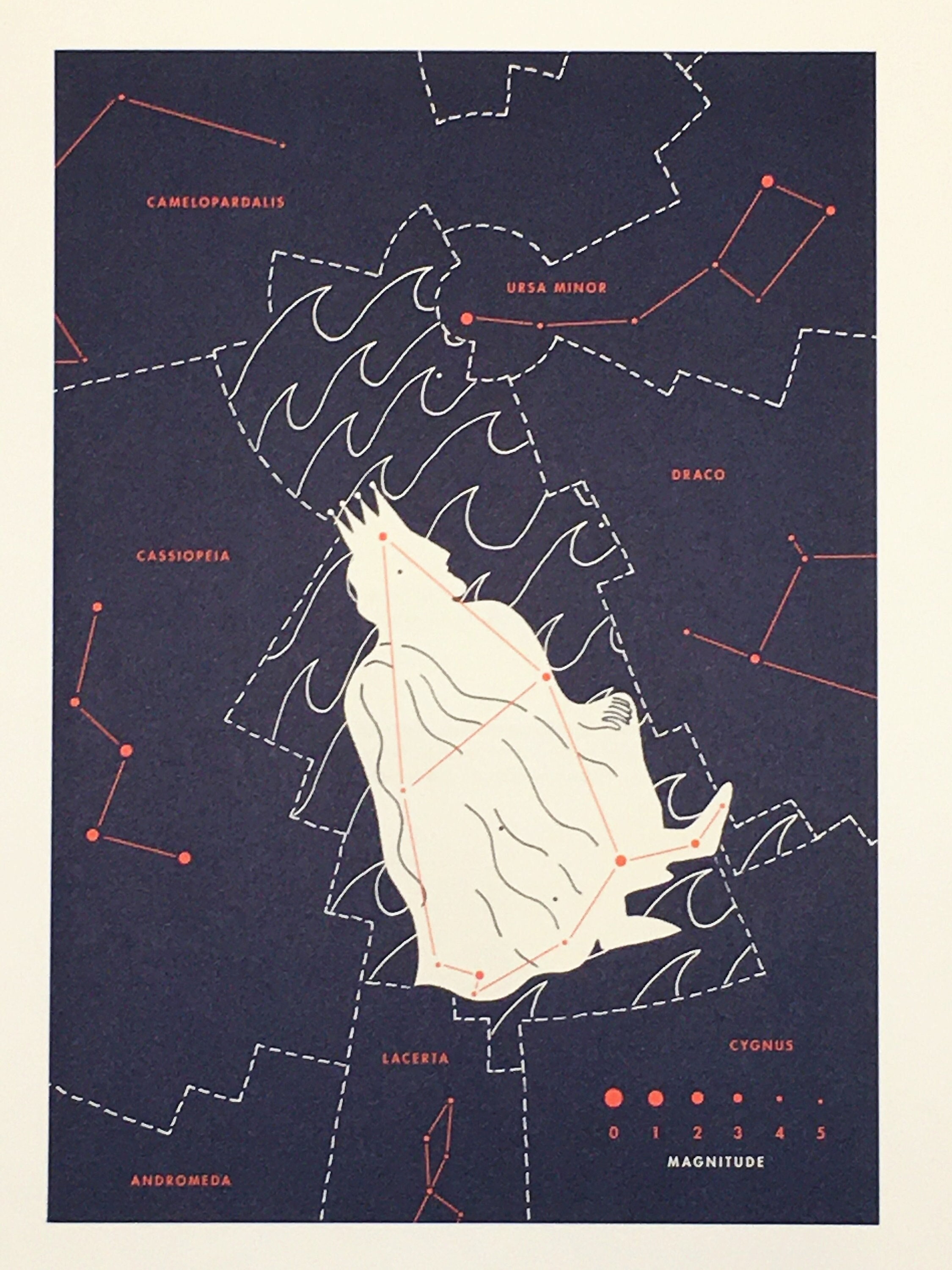 CEPHUS the ETHIOPIAN KING Astronomy Print Dark Blue Star - Etsy