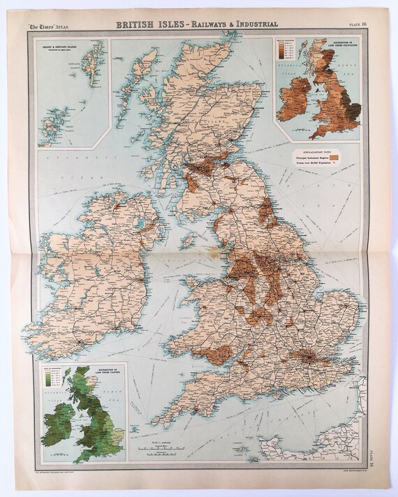 UK Map Classic Wall Map Of The United Kingdom Poster Front, 48% OFF