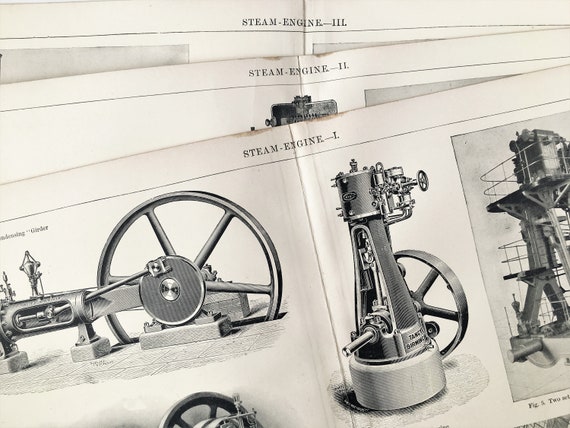 STEAM ENGINES Traction Engines Etc C. 1900 Three Antique - Etsy