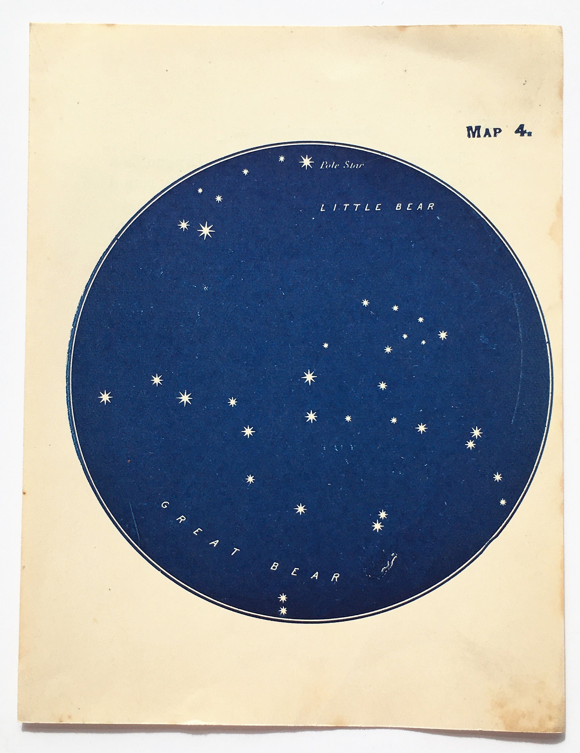 Old Astronomy Sky Chart