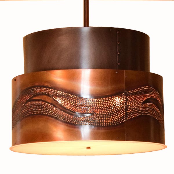 Copper Light Fixture - Etsy