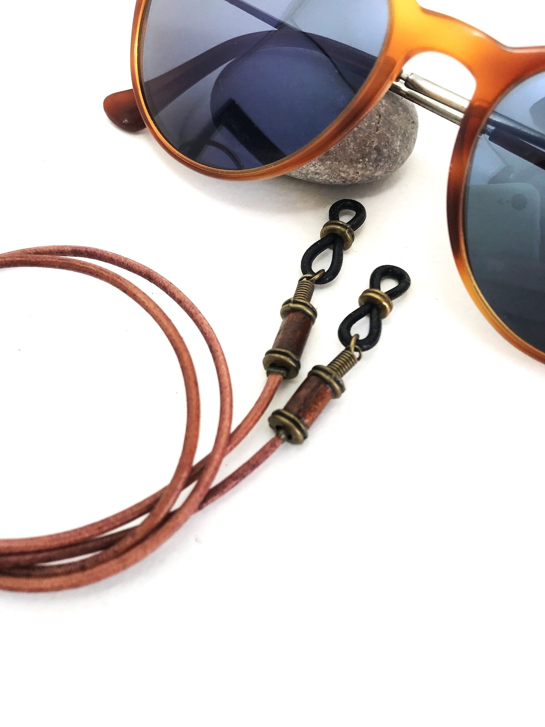 Men's Leather Eyeglasses Chain Designer Glasses Loop Eyeglass Strap ...