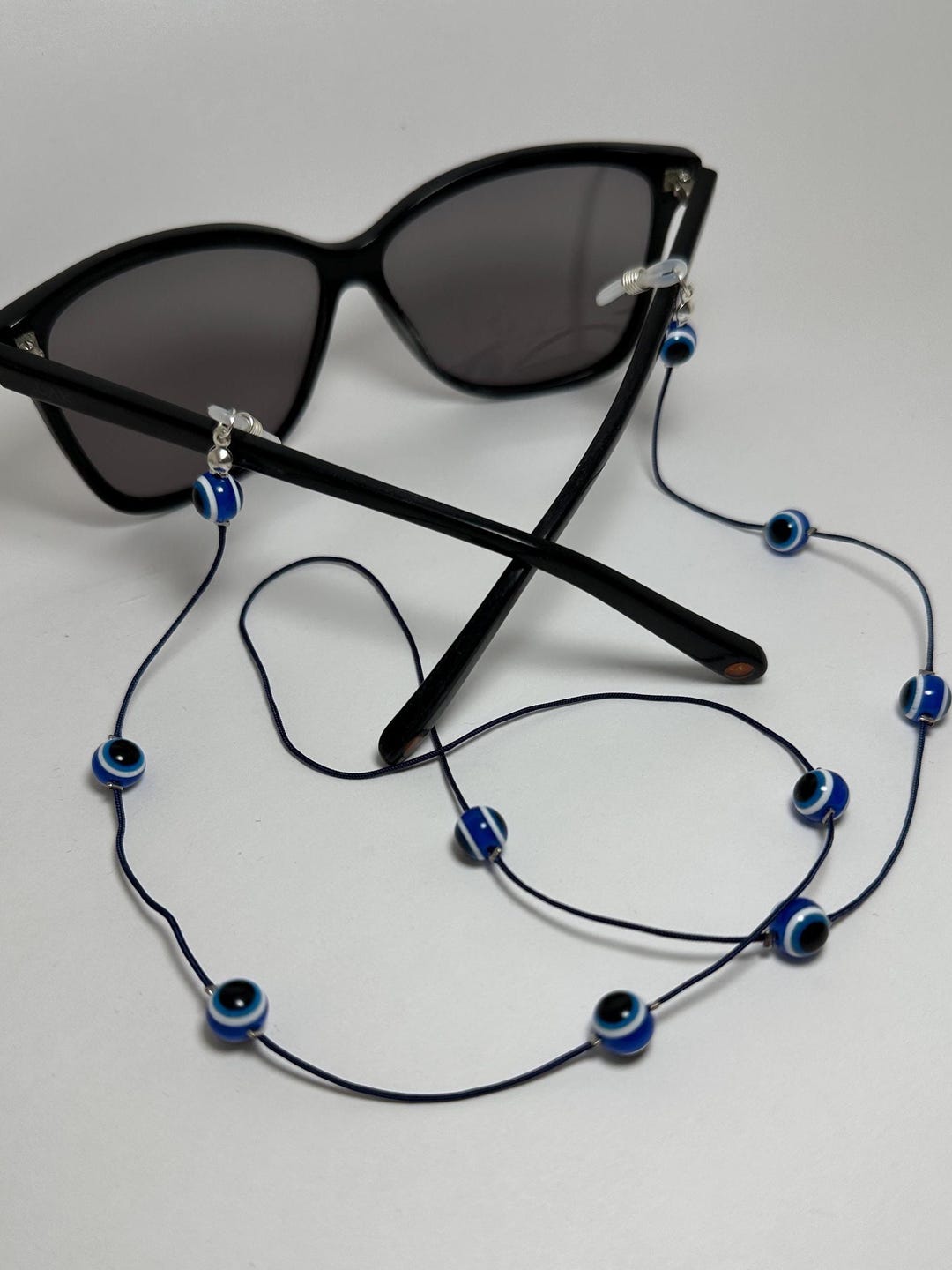 Handmade Eye Glass Chain ∫ Cordini Occhiali ∫ Greek Evil Eye Sunglasses ...