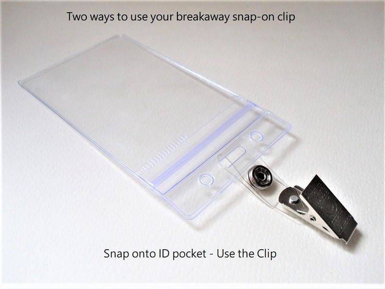 ID Cover Badge Houder Card Protector Pocket Badge Clear Holder Soft ...