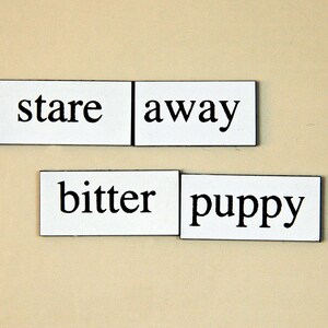 STARE AWAY Bitter PUPPY ~ Handmade 5x7 Photo Greeting Card - Card Stock ...