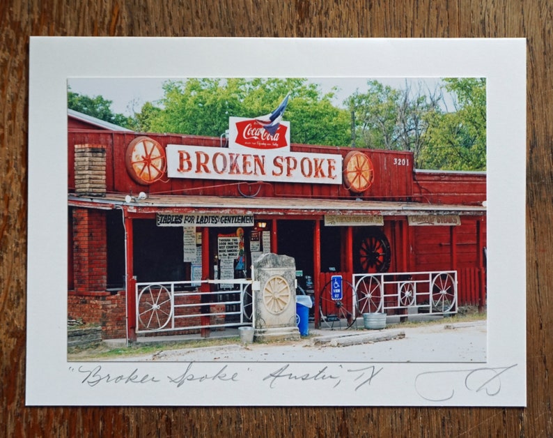 BROKEN SPOKE ~ Handmade 5x7 Photo Greeting Card - Card Stock and ...