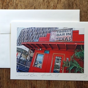 TINIEST BAR ~ Handmade 5x7 Photo Greeting Card - Card Stock and ...
