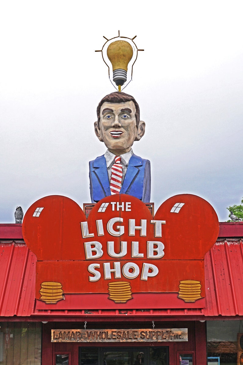LIGHT BULB SHOP Man ~ Handmade 5x7 Photo Greeting Card - Card Stock and ...