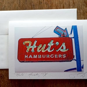 HUT'S ~ Handmade 5x7 Photo Greeting Card - Card Stock and Envelope Made ...