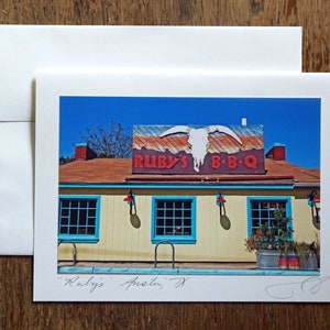 RUBY'S ~ Handmade 5x7 Photo Greeting Card - Card Stock and Envelope ...