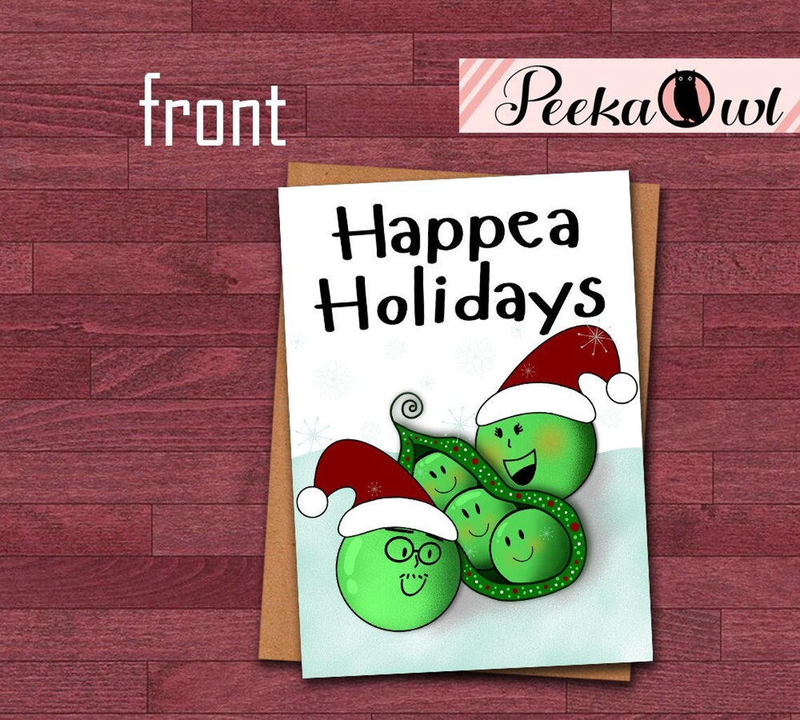 Instant Download Happy Holidays Card Printable Christmas - Etsy