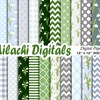 Groovy Retro Digital Paper Pack, Scrapbook Papers, Happy Face Seamless ...