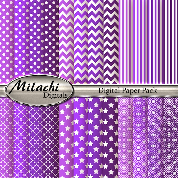 Purple Paper Pack - Etsy