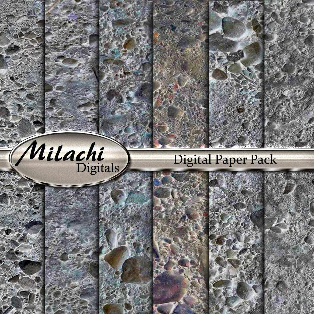 Stone Texture Digital Paper Pack - Commercial Use - Instant Download ...