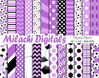 Soccer Digital Paper | Etsy